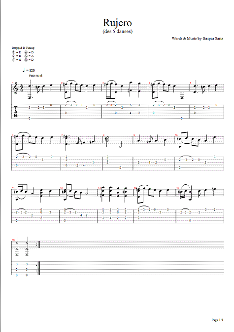 sanz-gaspar-rujero-from-5-dances-page-1.GIF - Классическая гитара ...
